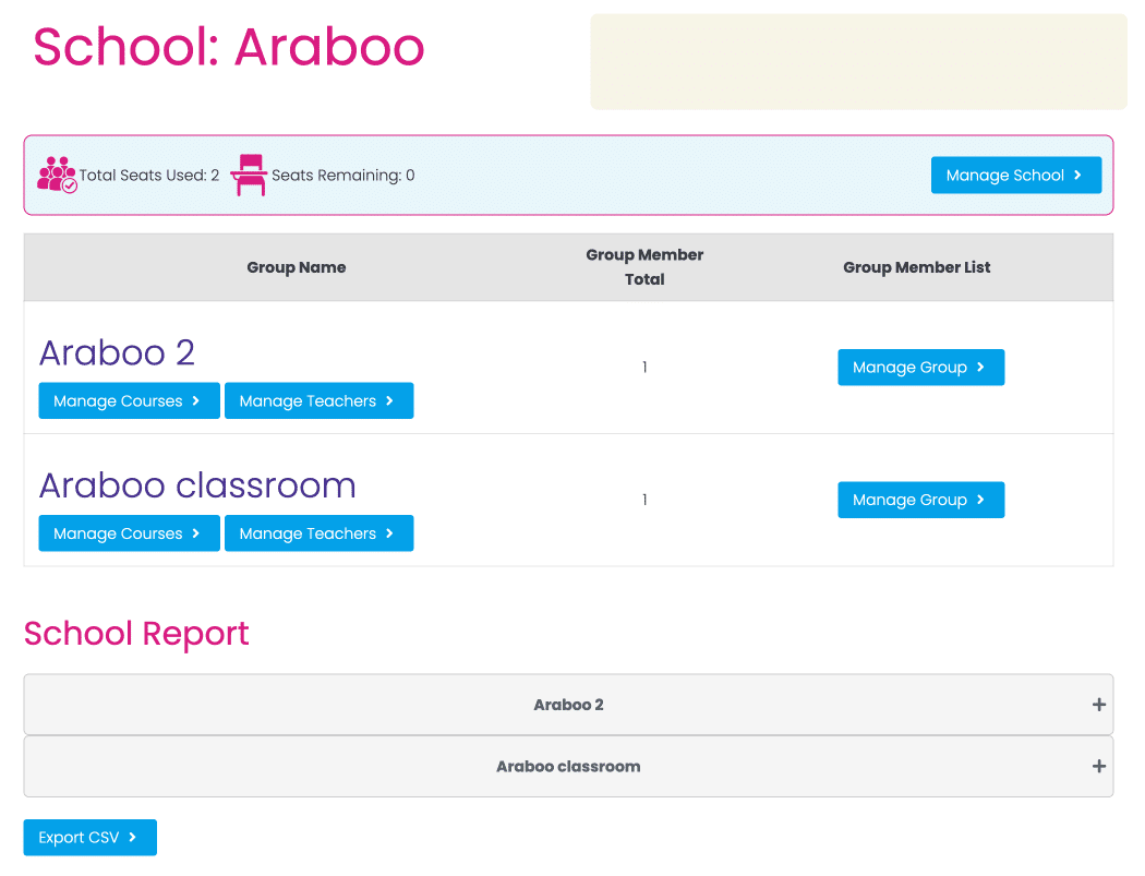 School Dashboard